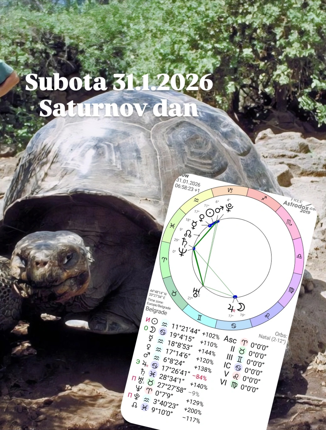 Subota 31.1.2026 Saturnov dan